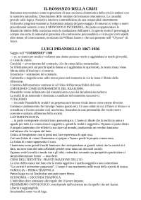 Schema su Luigi Pirandello - Docsity