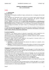 Dispensa Informatica Python + sql - Docsity