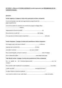 FUTURO COMPUESTO: ejercicios con el uso del futuro compuesto - Docsity