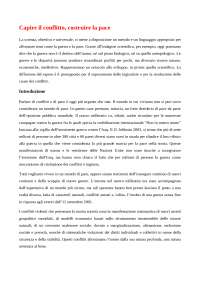 Capire il conflitto, costruire la pace - Bartolucci, Gallo - Docsity