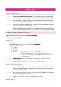 Schema sull'ovogenesi (gametogenesi femminile) - Docsity