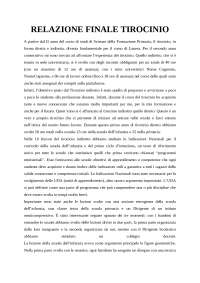 Relazione finale Tirocinio 3 anno - Docsity