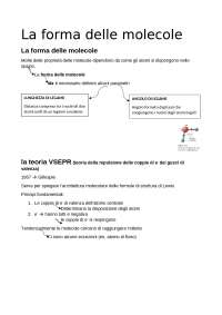 La forma delle molecole - Docsity