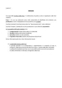 Sintassi (linguistica generale) - Docsity