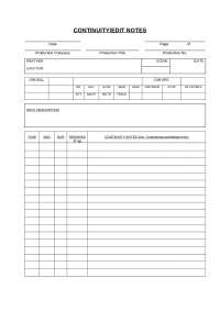 FORMATO SCRIPT O CONTINUIDAD AUDIOVISUAL | Guías, Proyectos ...