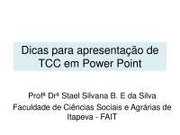 Dicas para apresentação de TCC em Power Point - Docsity