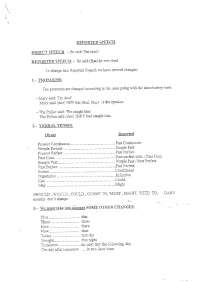 Reported Speech, explicación resumida - Docsity