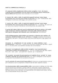 Domande e Risposte Esame Diritto commerciale (modulo 2) Università Pegaso - Docsity