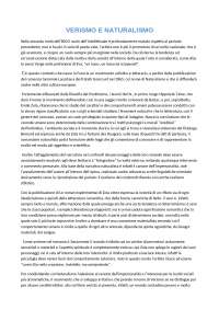 Verismo e Naturalismo - Docsity