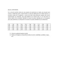 Histograma, ejercicio - Docsity