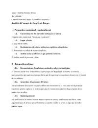 Análisis de Jorge Luis Borges - Docsity