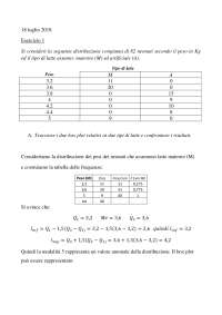 Compiti svolti Statistica | Prove d'esame di Statistica - Docsity