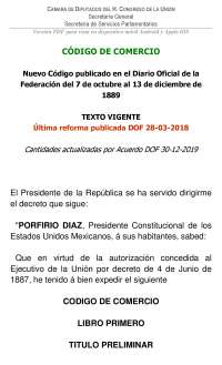 Codigo de comercio Derecho mercantil - Docsity