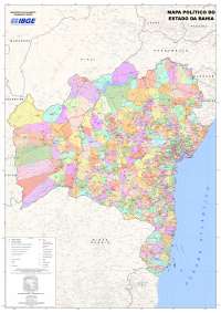 Bahia mapa politico detalhado | Esquemas Geografia - Docsity