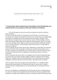 Práctica comunitario tema 1 y 2 - Docsity