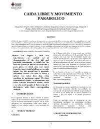 Movimiento de Caida libre- experimento de laboratorio - Docsity