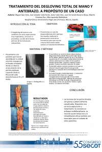 Tratamiento del degloving total de mano y antrbrazo. A propósito de un ...