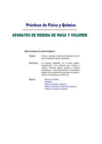 Masa y volumen la materia - Docsity
