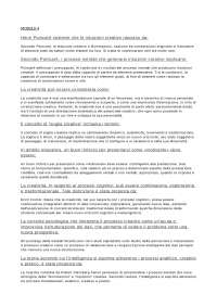 Domande e risposte modulo 4 | Appunti di Pedagogia | Docsity