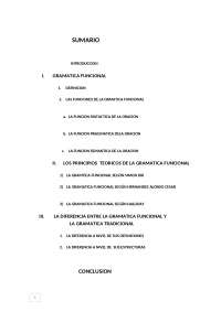 Gramática funcional del español - Docsity