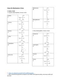 Amino Acids and Proteins Notes - Docsity