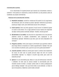 Comunicación Asertiva - Docsity