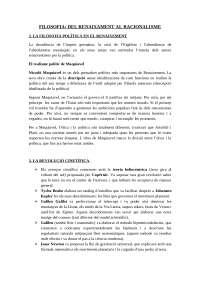 UNITAT 6. DEL RENAIXAMENT AL RACIONALISME. DESCARTES - Docsity