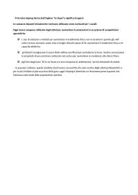 Il doping: di cosa si tratta - Docsity