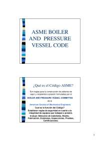 ASME BOILER AND PRESSURE VESSEL CODE | Apuntes de Ingeniería - Docsity