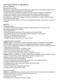 ALGORITMI e ricerca binaria - Docsity