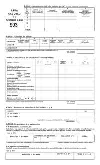Formulario 903 todos corresponden a la ley de estados parcelarios - Docsity