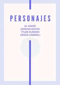 Análisis psicológico de personajes de película - Docsity