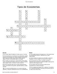 Sopa de letras de Ecosistemas - Docsity