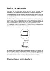 Dados de extrusión (Mecanica) - Docsity
