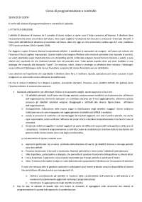 Programmazione e Controllo - Docsity