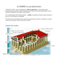 Il tempio greco, la casa della divinità - Docsity