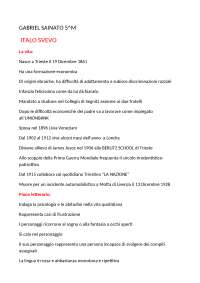 Confronto biografie svevo e pirandello - Docsity