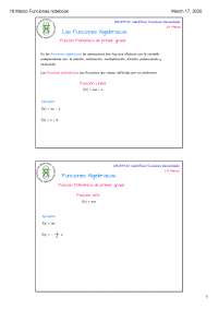 Funciones elementales - Docsity