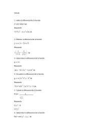 CALCULO DIFERENCIAL E INTEGRAL - Docsity