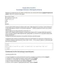 Esempio esame informatica - Docsity