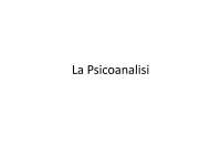 La psicoanalisi e la psicologia umanistica - Docsity