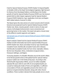 Food for Special Medical Purpose (FSMP) - Docsity