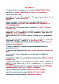 Prova d'esame completo abilità informatica Pegaso | Prove d'esame di Economia | Docsity