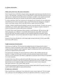 La musica informatica - Docsity