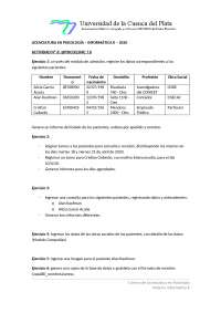 Psicoclinic actividades prácticas | Ejercicios de Informática | Docsity