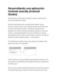 Introduccion Android Studio - Docsity