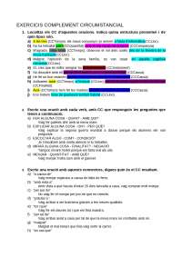 Complemento circustacial ejercicios - Docsity