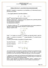 EJERCICIOS PRACTICOS EXPECTATIVAS ADAPTATIVAS - RACIONALES - Docsity