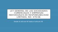 Reporte de la ley 479-08 - Docsity