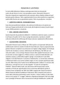 MANZONI E LEOPARDI SPIEGAZIONE. - Docsity